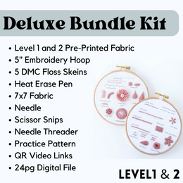 Learn Embroidery Stitch Sampler Beginner Embroidery Kit – Little ...
