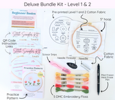 Learn Embroidery Stitch Sampler Beginner Embroidery Kit – Little ...