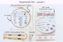 Learn Embroidery Stitch Sampler Beginner Embroidery Kit – Little ...