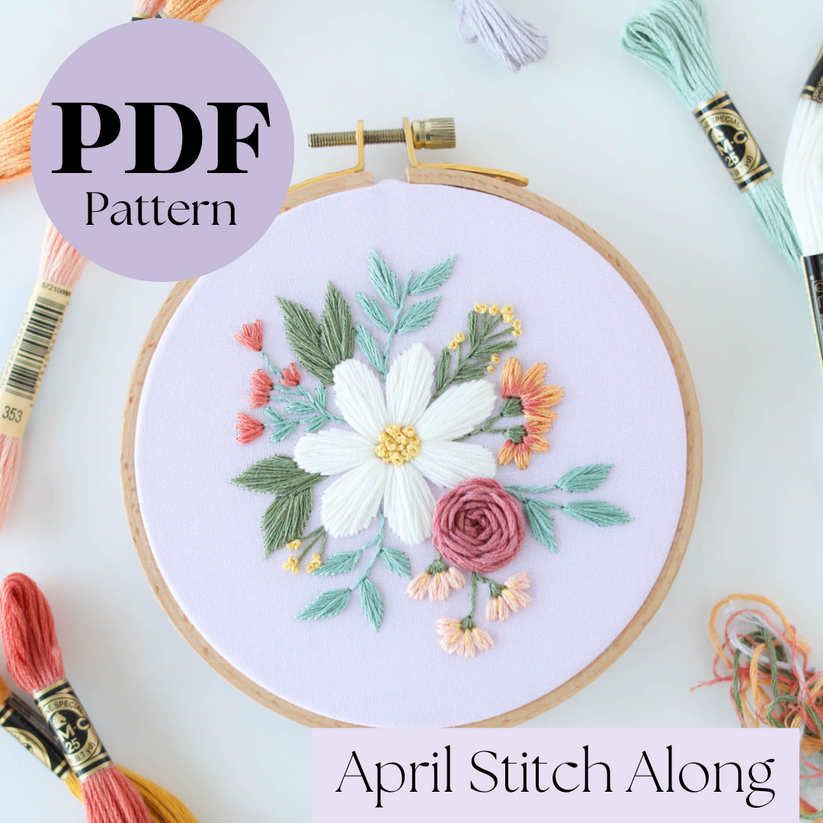 PDF "Stitch into Spring" April Stitch Along – Little Stitchy Bee