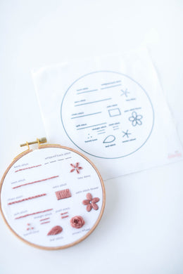 Learn Embroidery Stitch Sampler Beginner Embroidery Kit – Little ...
